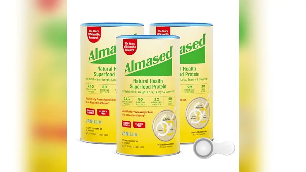 Best Protein Powder for Menopause Weight Loss: Almased Almond Vanilla ...